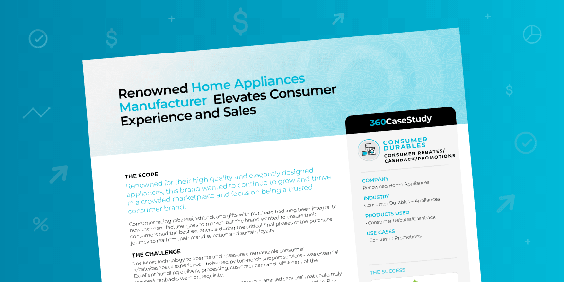 Manufacturing: Rebate Technology - Elevate Consumer Experience