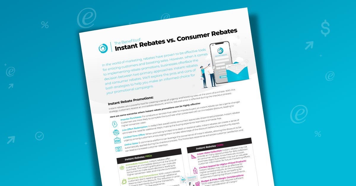 The Benefits of Instant Rebates vs. Consumer Rebates
